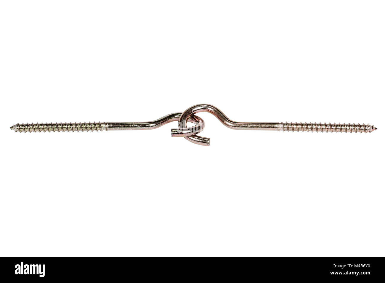 Screws with loop, isolated on white background Stock Photo - Alamy