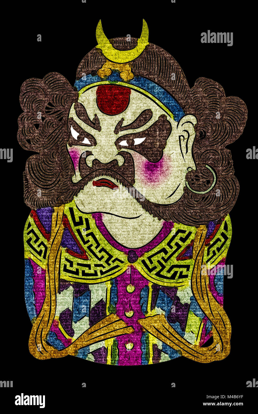 Blank chinese opera mask