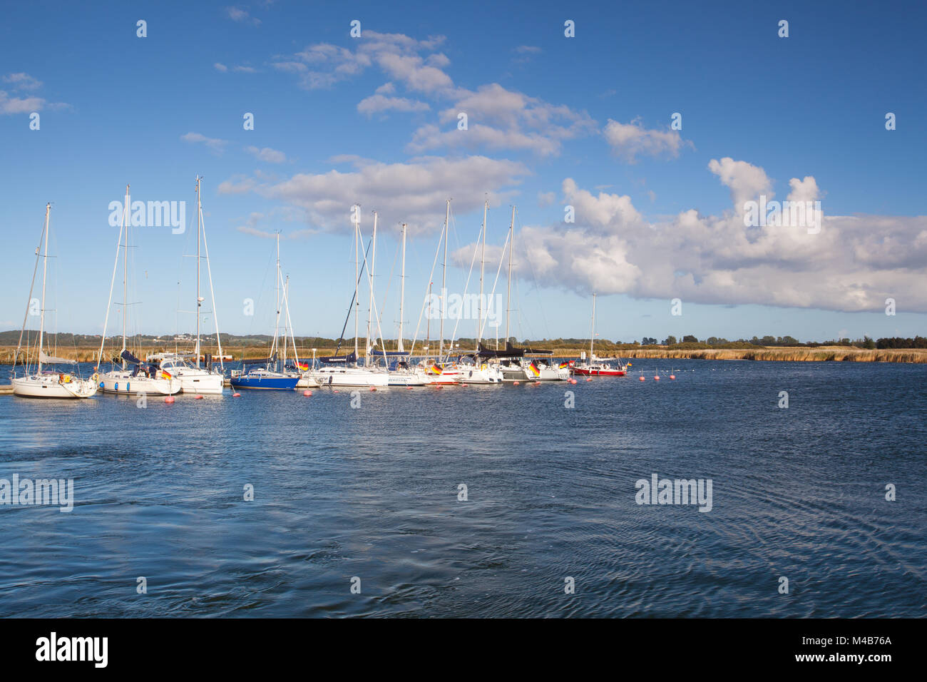 Ruegen Island,Germany: September 26 ,2015: Harbor scene in Glowe ...