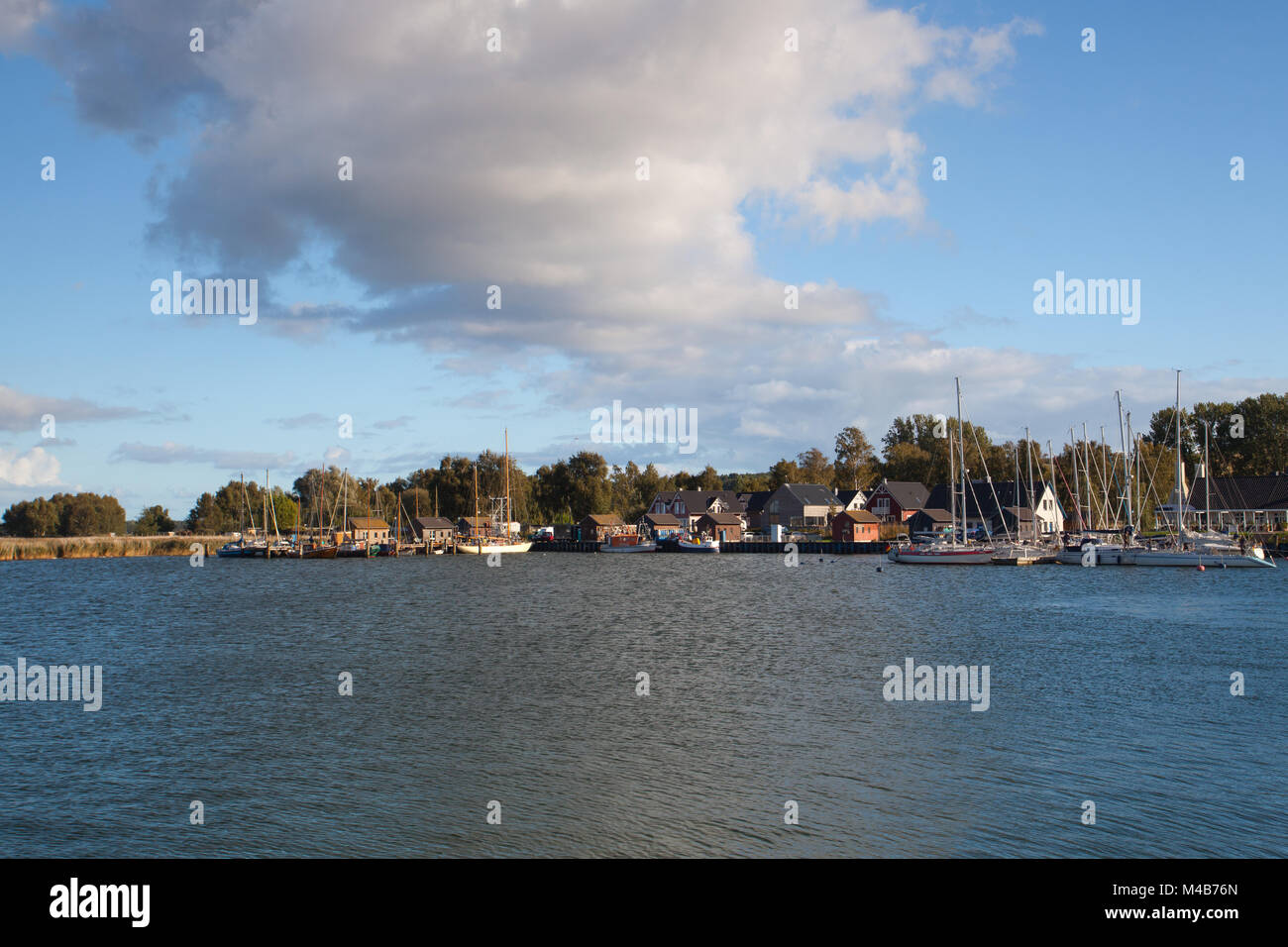 Ruegen Island,Germany: September 26 ,2015: Harbor scene in Glowe ...