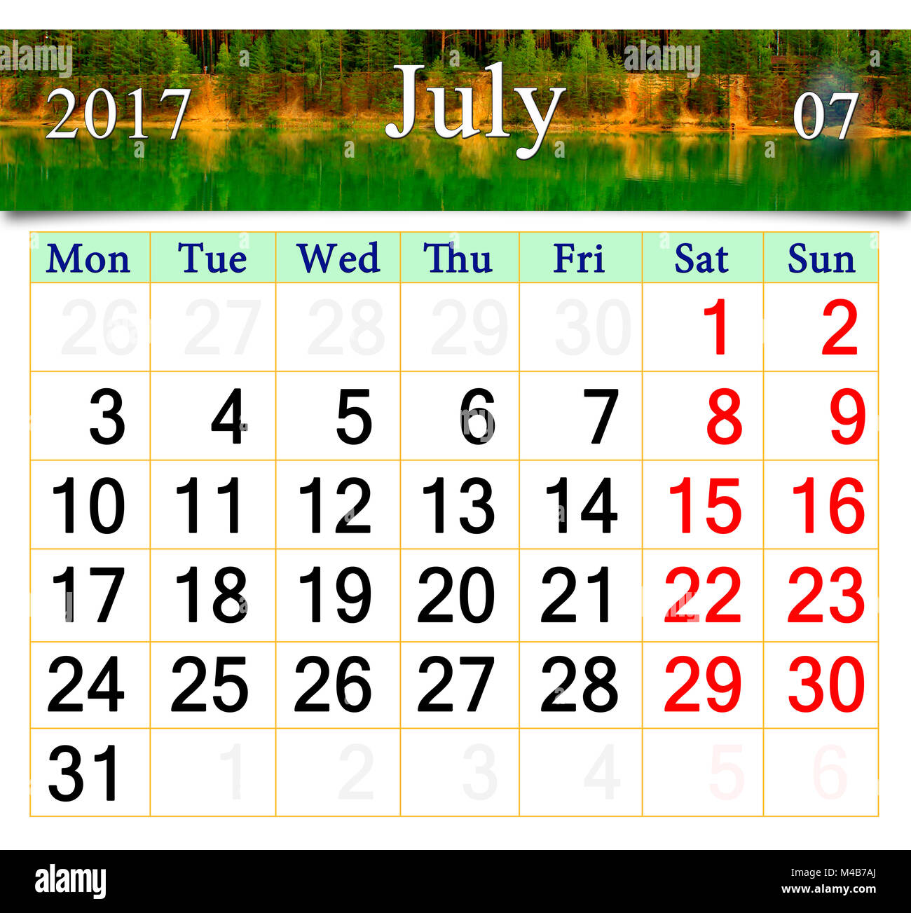 Water surface lake forest Cut Out Stock Images & Pictures - Alamy