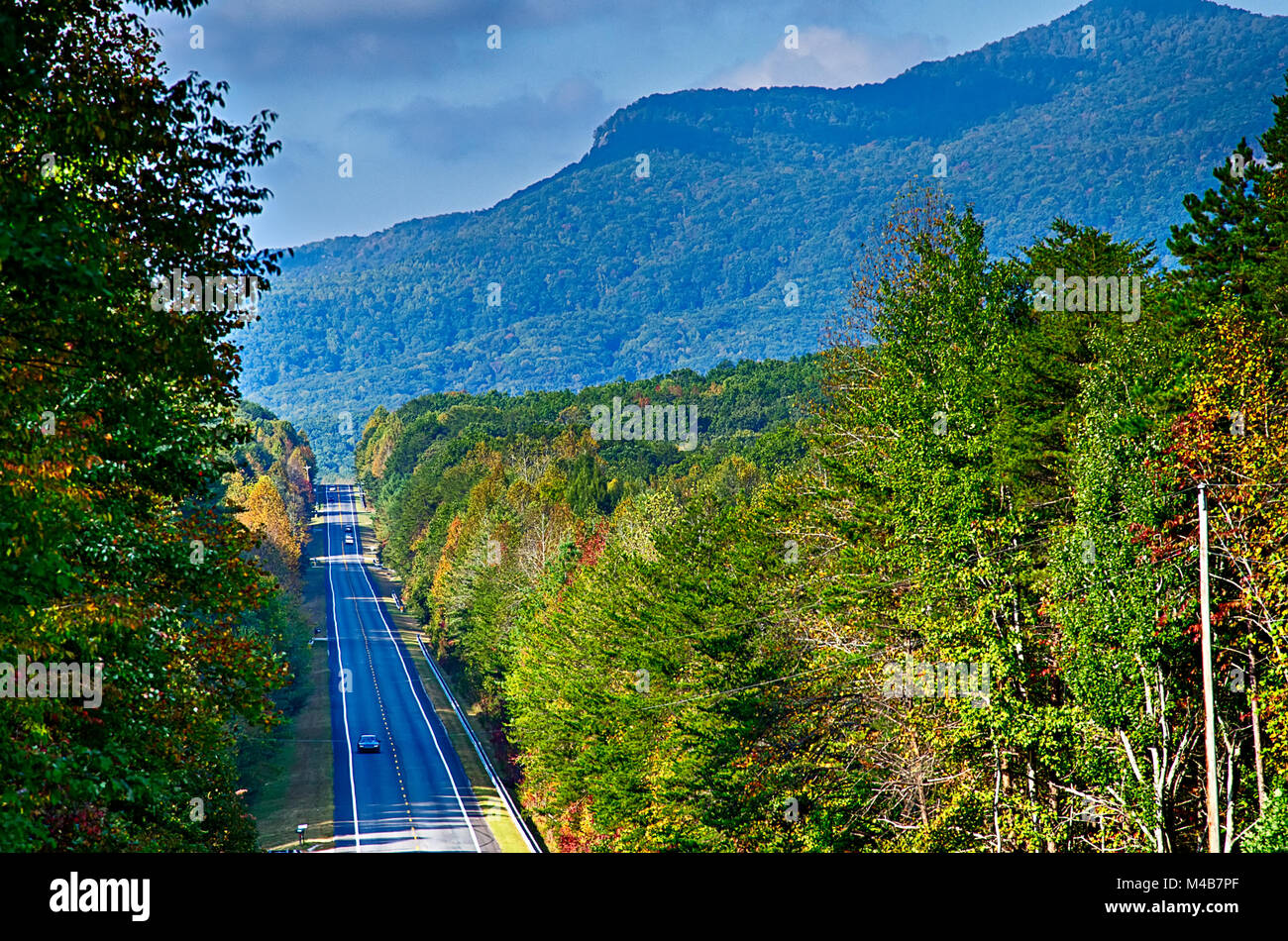 landscapes near lake jocassee and table rock mountain south carolina ...