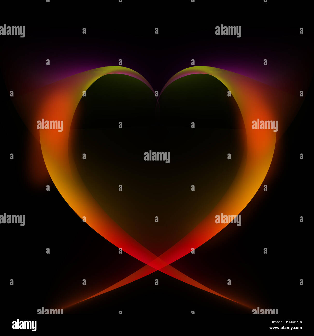 A warm love heart, also one of the first images i made Stock Photo - Alamy