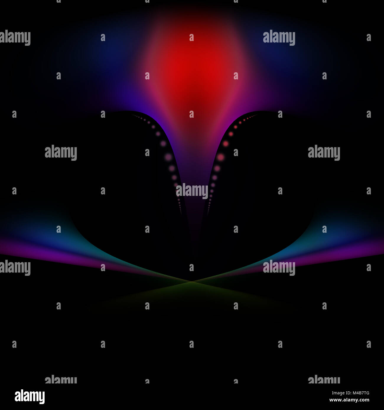 A cold abstract shape resembling a jolly Rodger Stock Photo - Alamy
