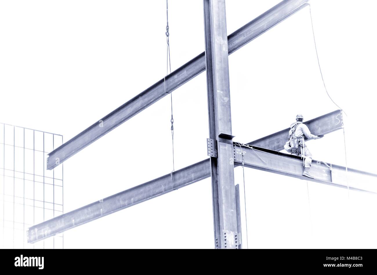 Construction workers on high Cut Out Stock Images & Pictures - Alamy