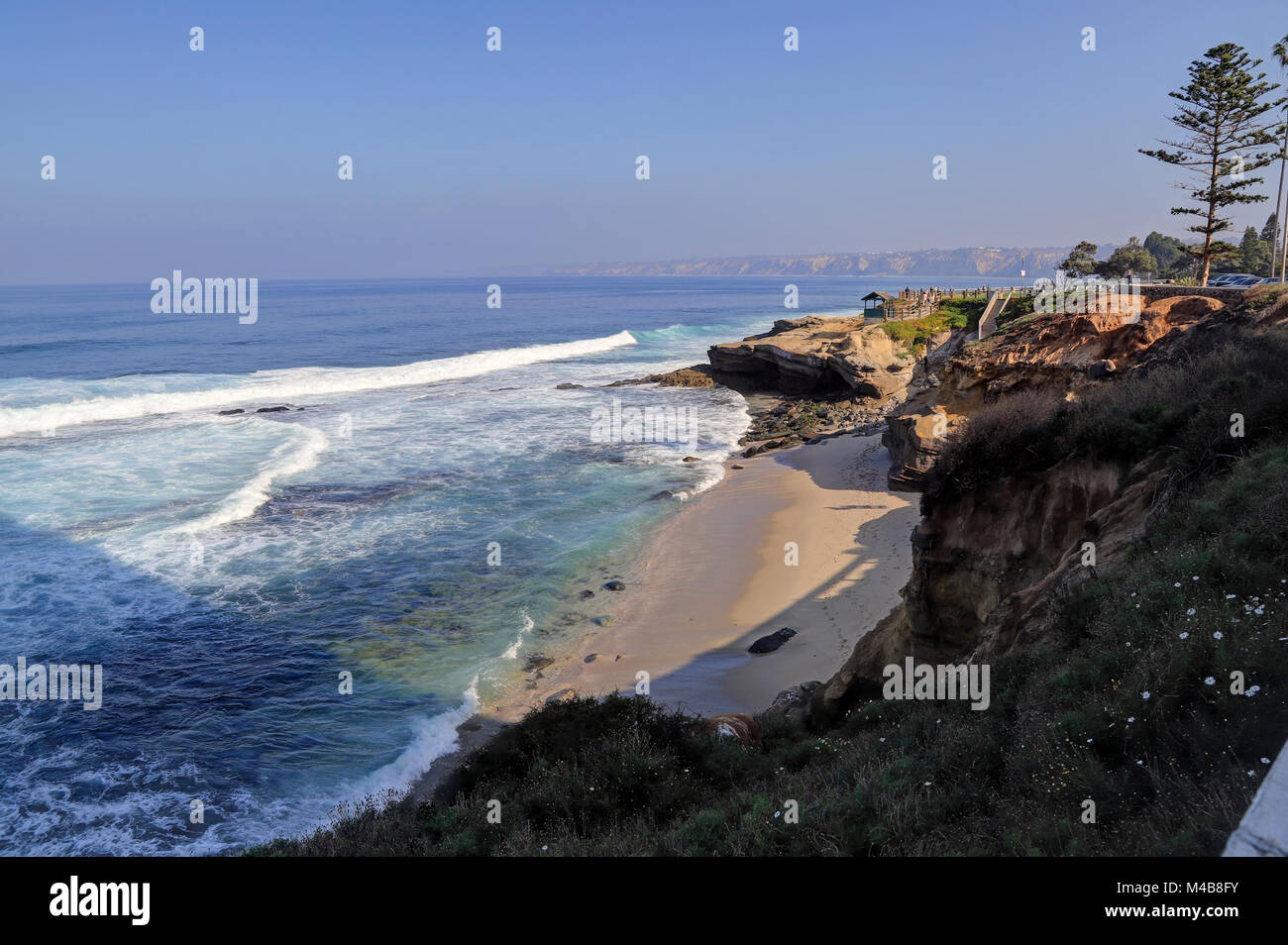 La Jolla coastline in California, just outside of San Diego Stock Photo ...