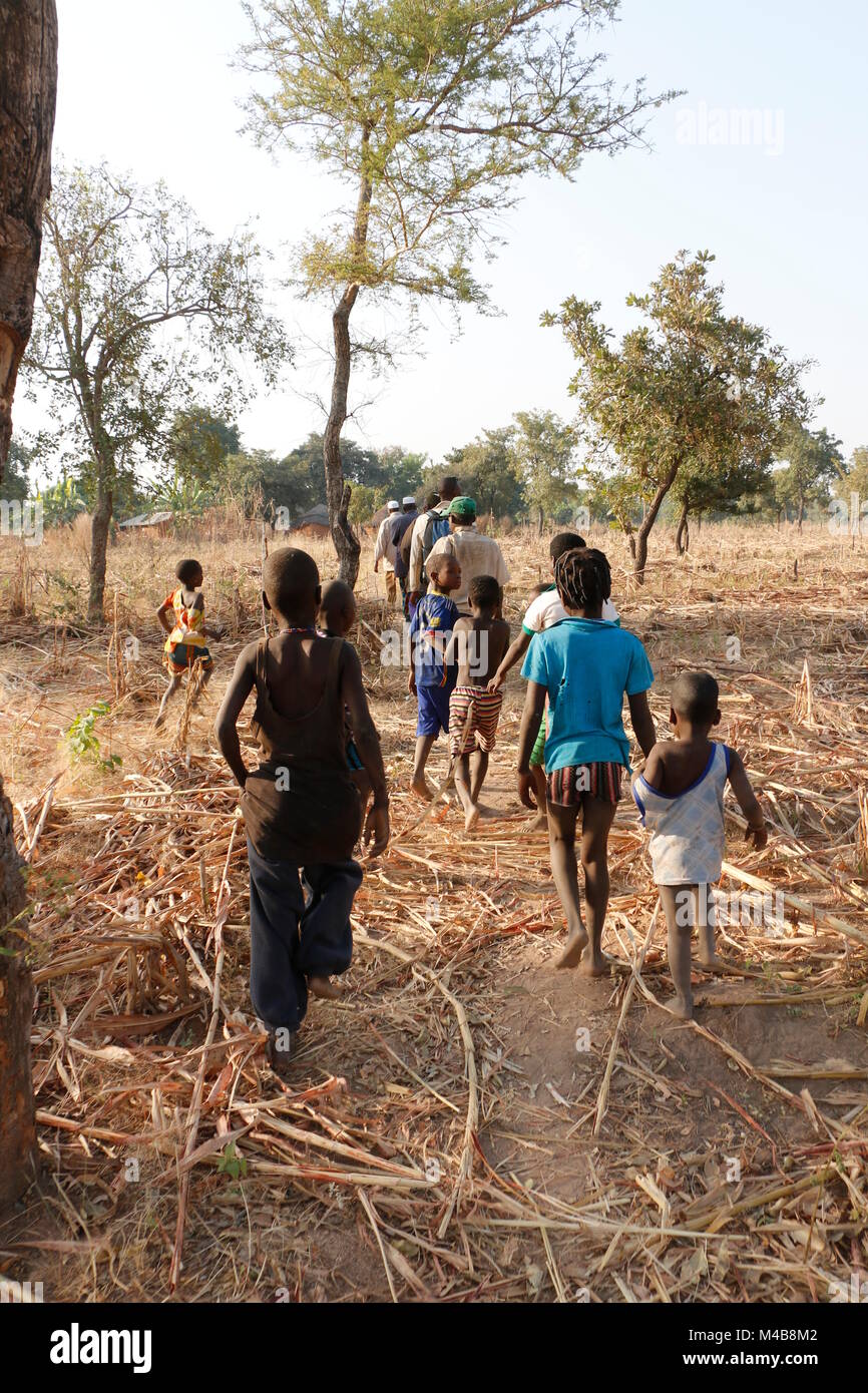 Village life in the north of Benin Stock Photo - Alamy