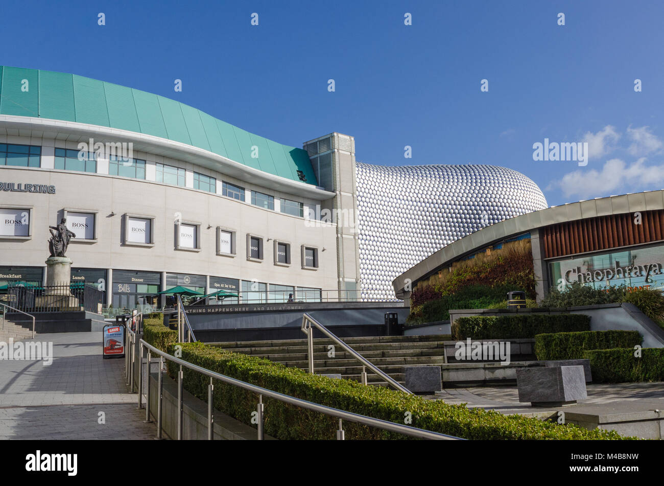 Bullring Shopping Centre and iconic Selfridges building in Birmingham ...