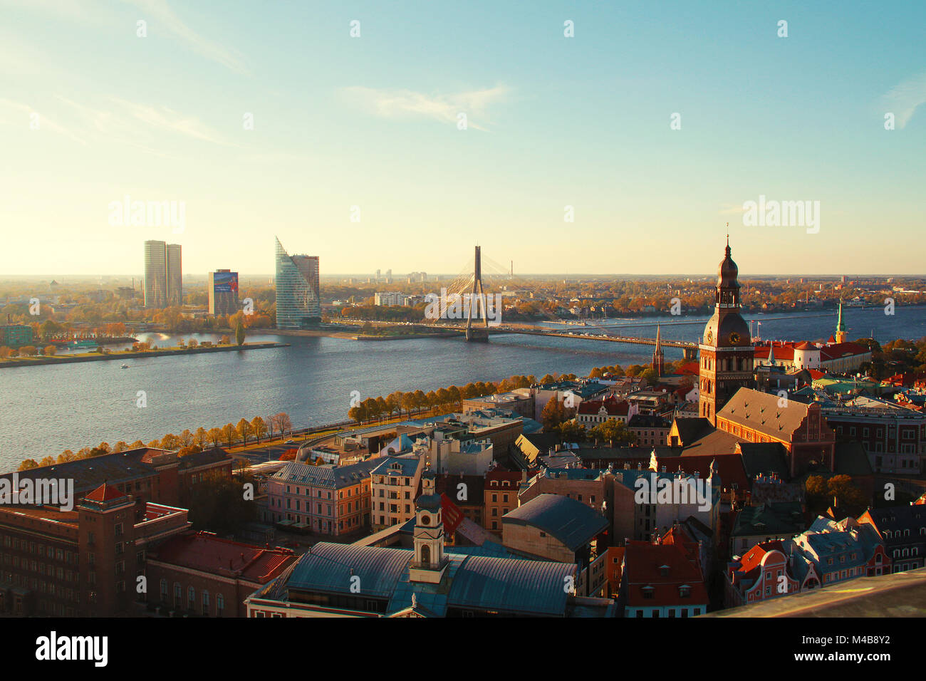 Beautiful aerial view riga city hi-res stock photography and images - Alamy