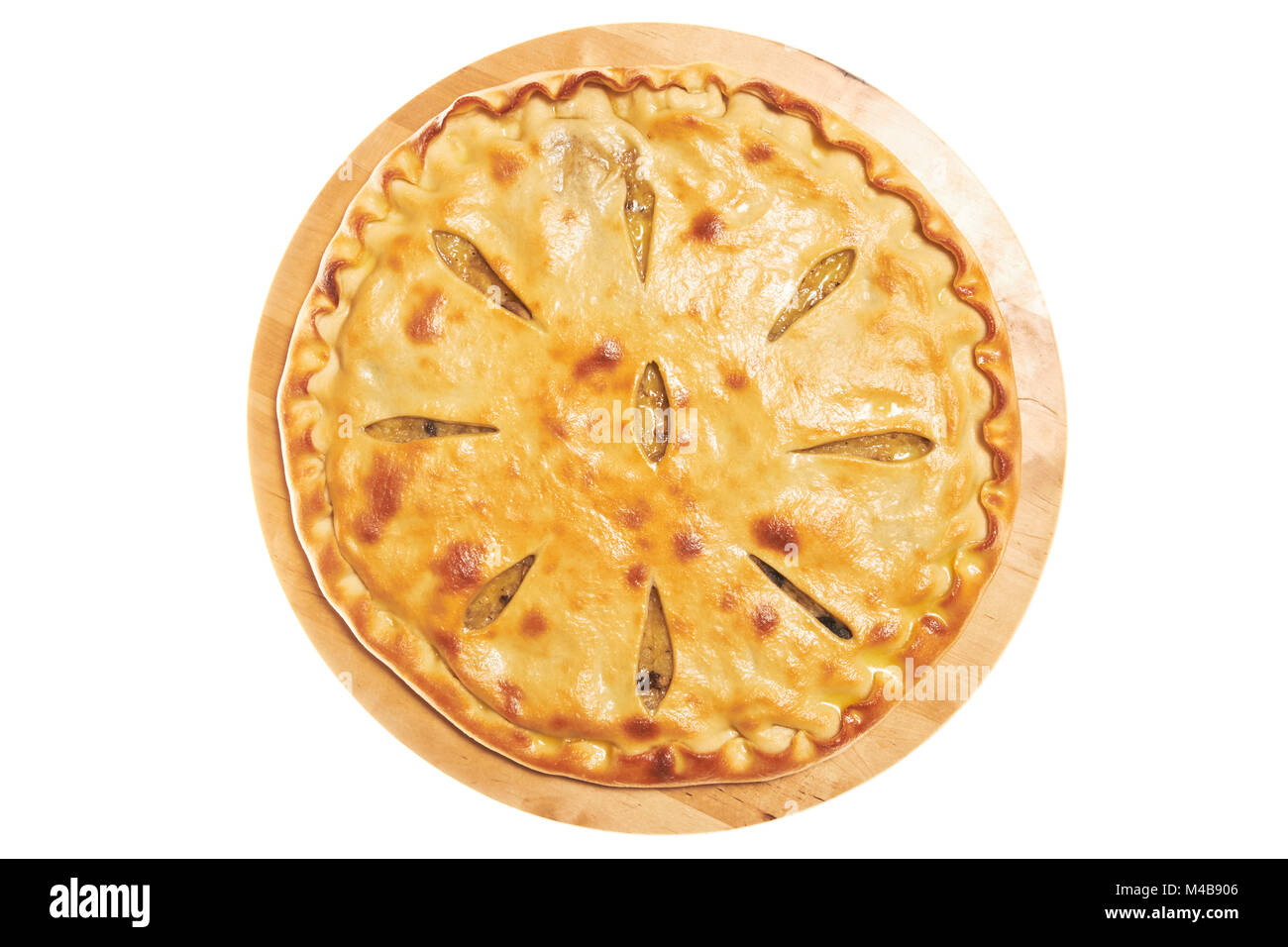 Pie isolated on white Stock Photo - Alamy