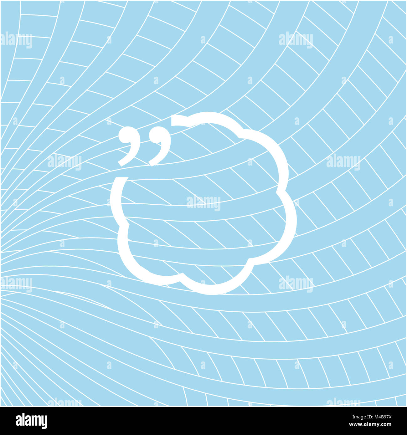 Quotation mark speech bubble. quote sign icon Stock Photo - Alamy