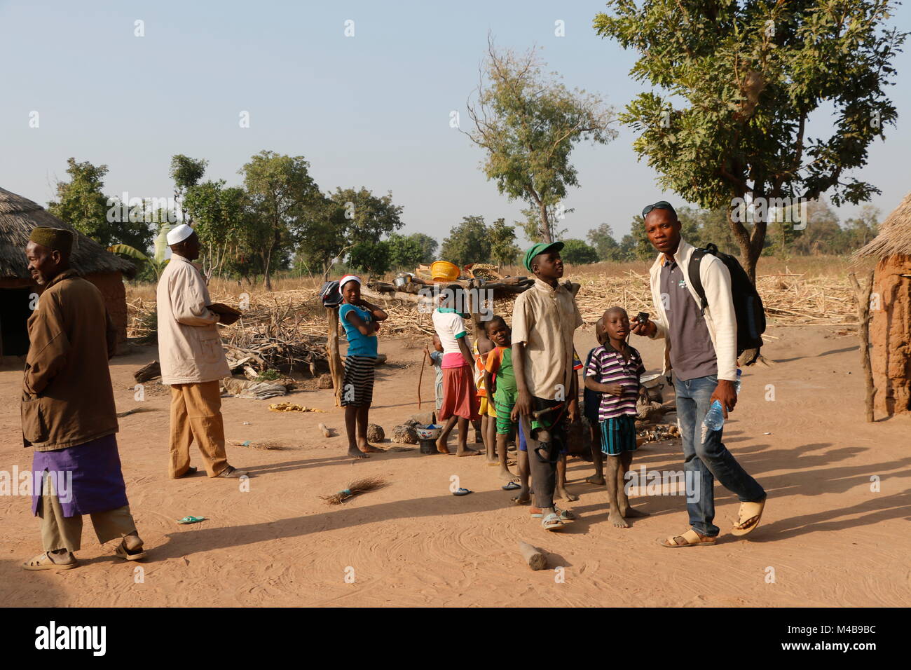 Village life in the north of Benin Stock Photo - Alamy