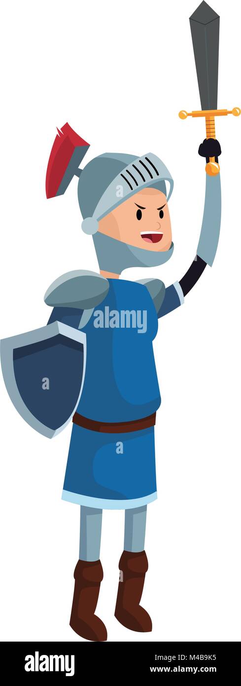 Medieval warrior cartoon Stock Vector Image & Art - Alamy