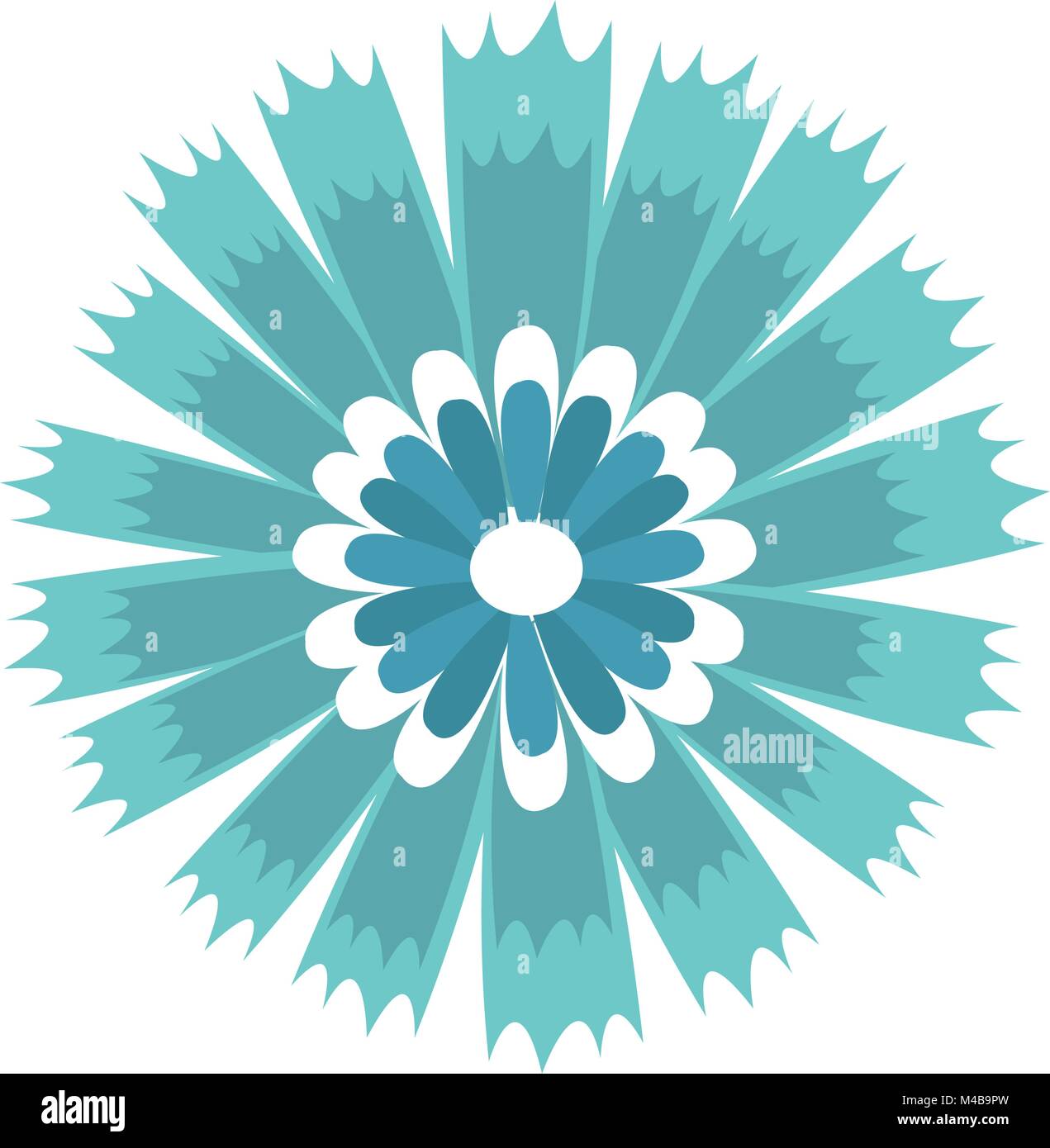 Beautiful flower symbol Stock Vector Image & Art - Alamy