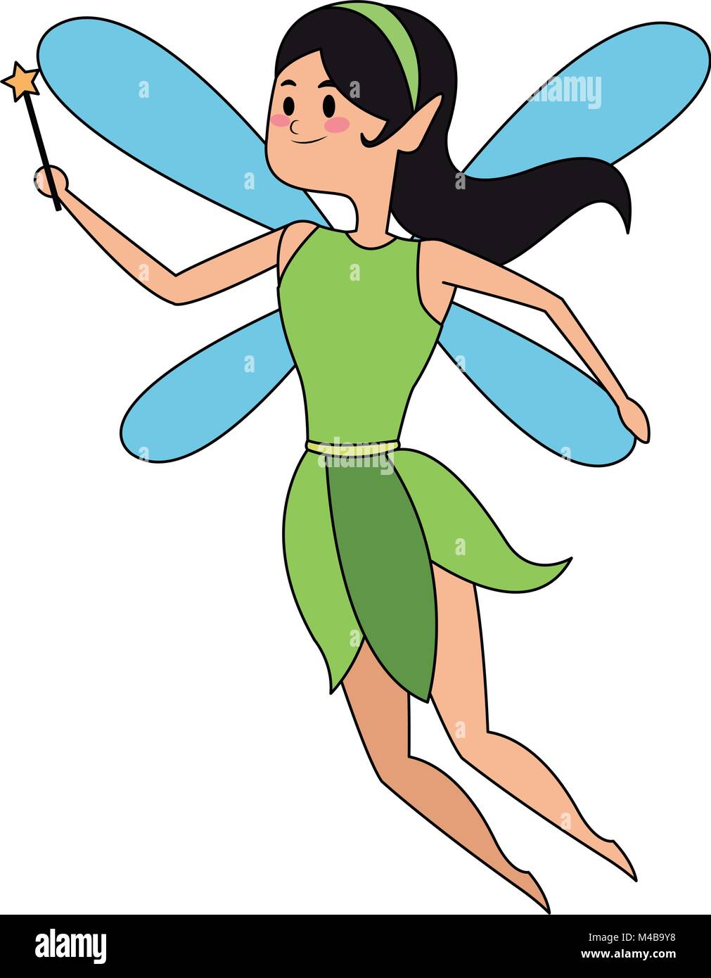 Fairy flying cartoon Stock Vector Image & Art - Alamy