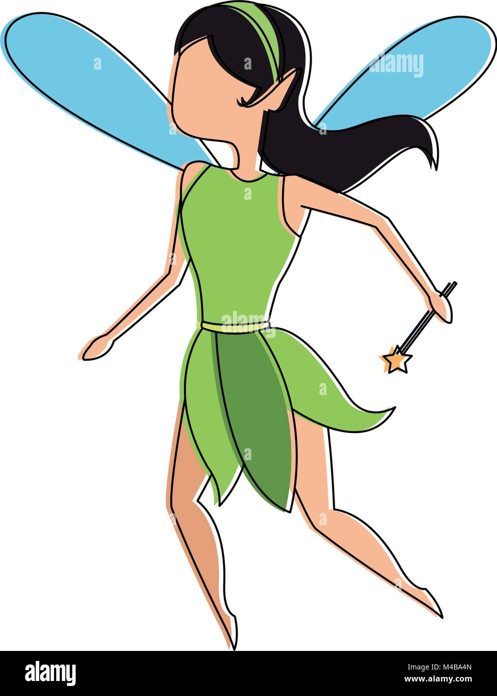 Fairy flying cartoon Stock Vector Image & Art - Alamy