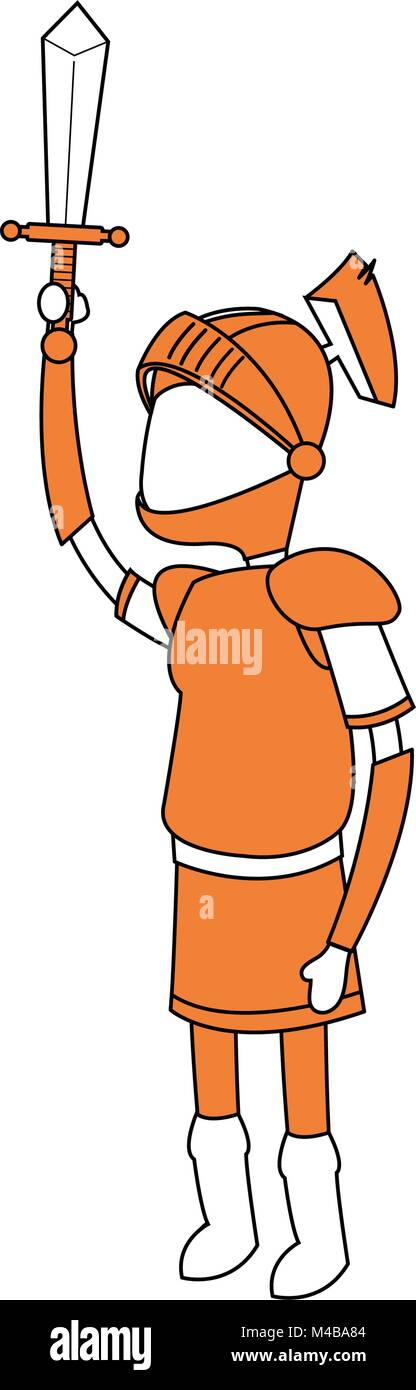 Medieval warrior cartoon Stock Vector Image & Art - Alamy