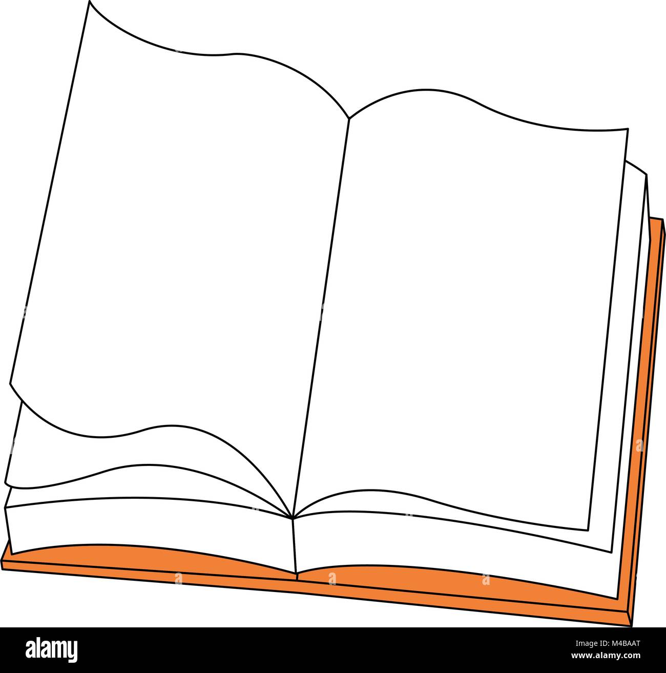 Book open isolated Stock Vector Image & Art - Alamy