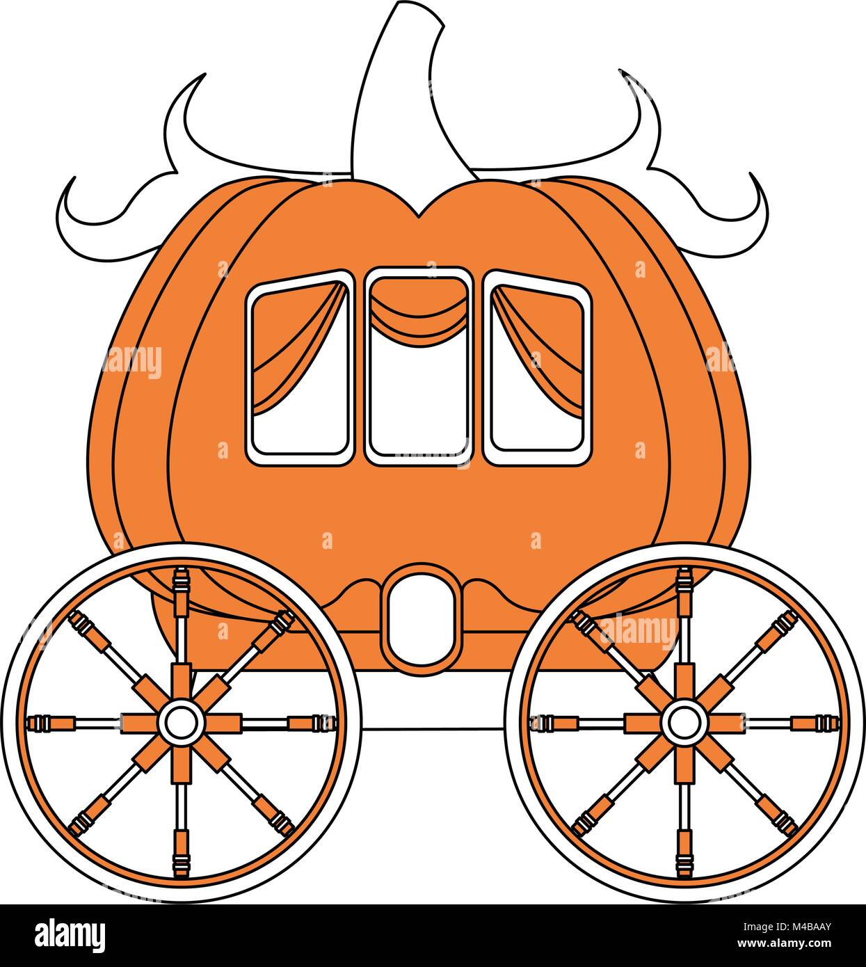 Magic fairy tale carriage Stock Vector Images - Alamy