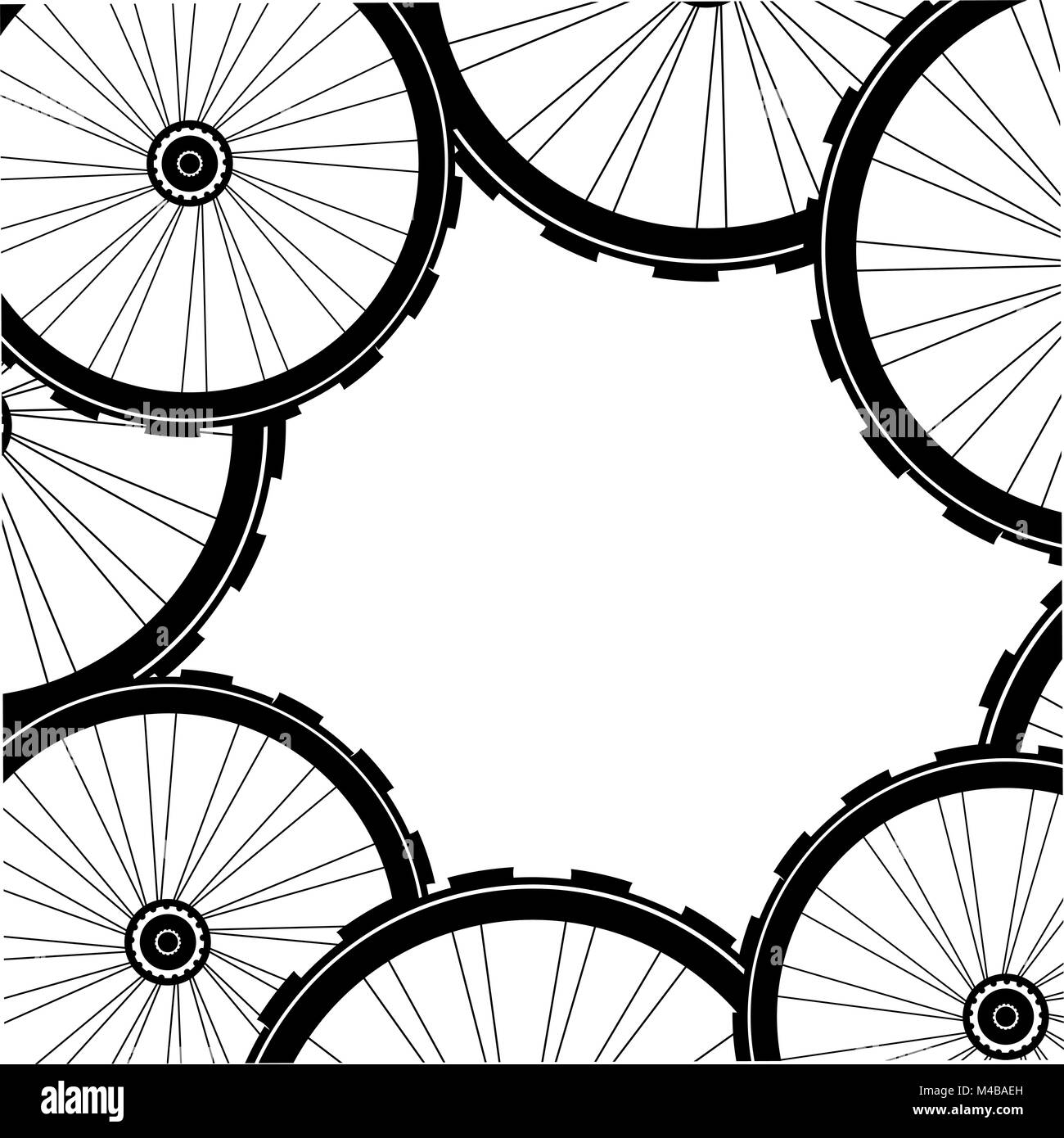 bike wheels background pattern. Pattern of bicycle wheels Stock Photo ...