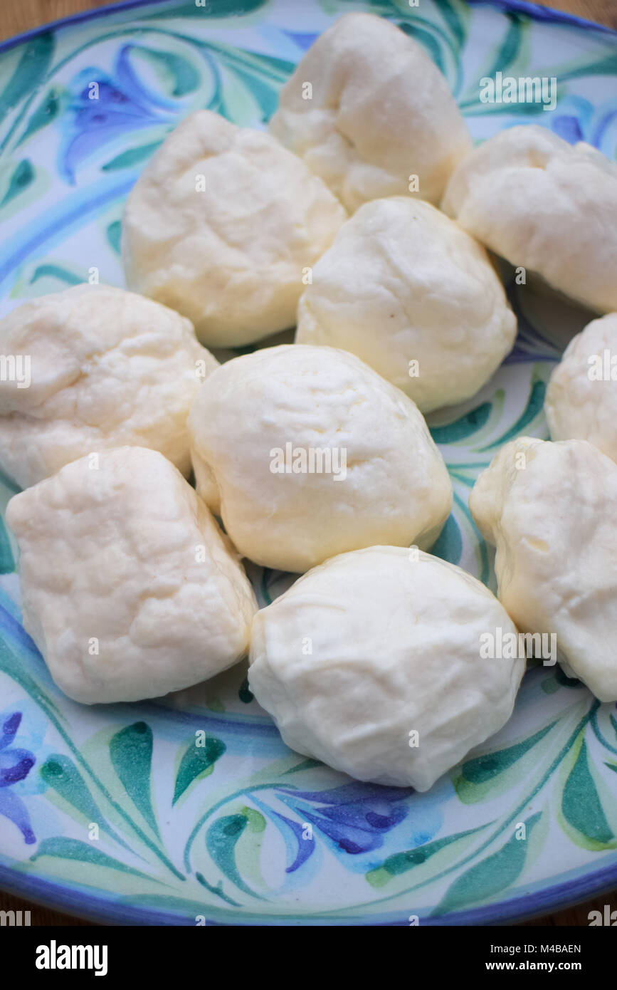 Home made Mozarella Cheese Stock Photo - Alamy