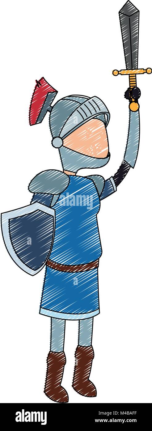 Medieval warrior cartoon Stock Vector Image & Art - Alamy