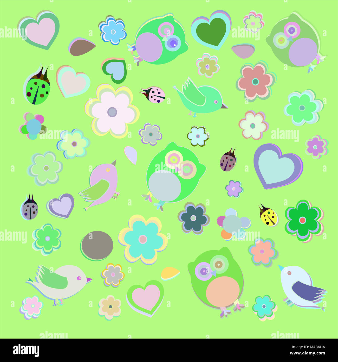 Tree flowers bird butterfly hi-res stock photography and images - Alamy