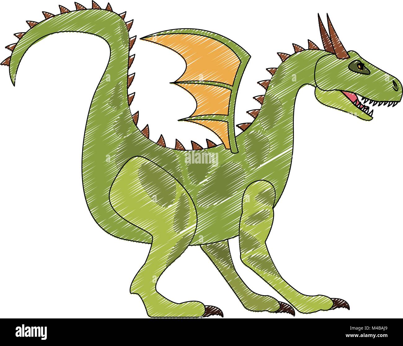 Monster dragon cartoon Stock Vector Image & Art - Alamy