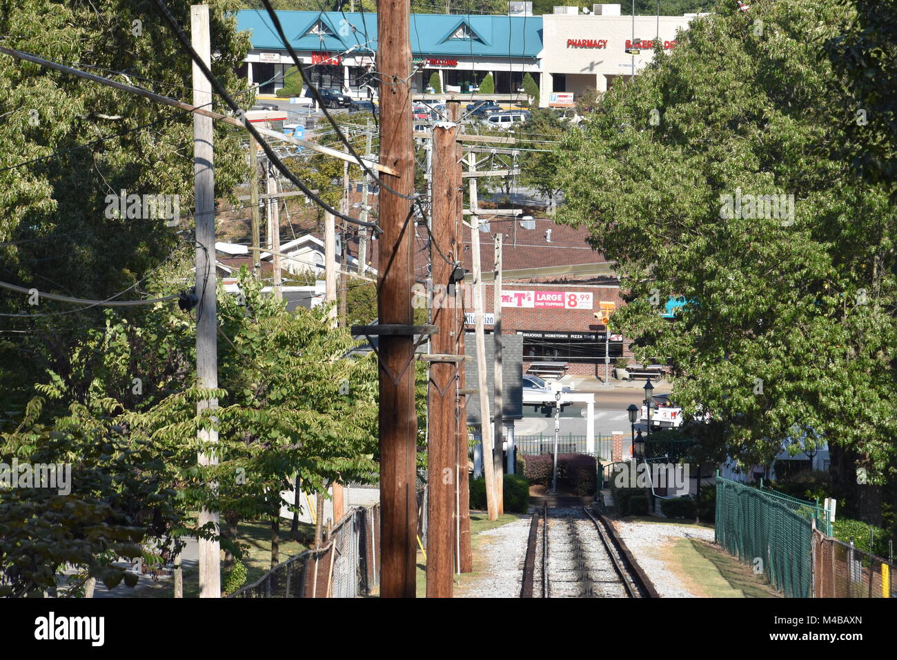 The Lookout Mountain Incline Railway in Chattanooga, Tennessee Stock ...