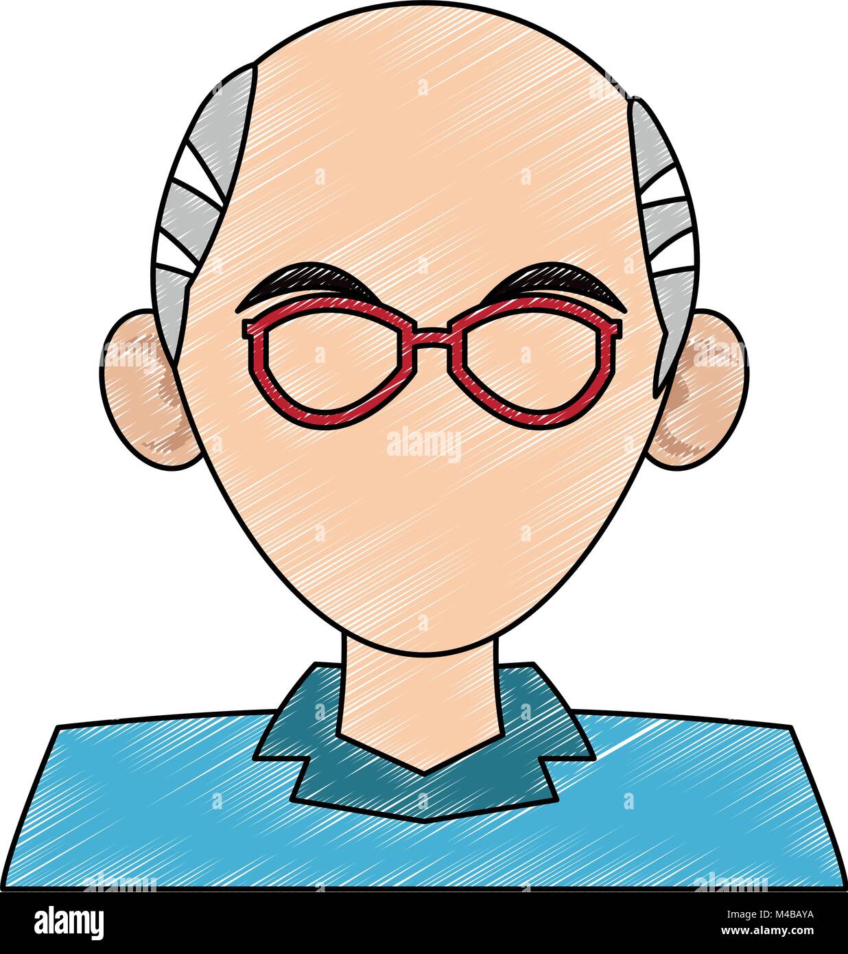 Grandfather Cartoon Icon Old Man High Resolution Stock Photography and ...