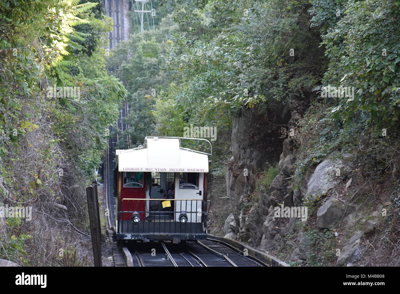 The Lookout Mountain Incline Railway in Chattanooga, Tennessee Stock ...