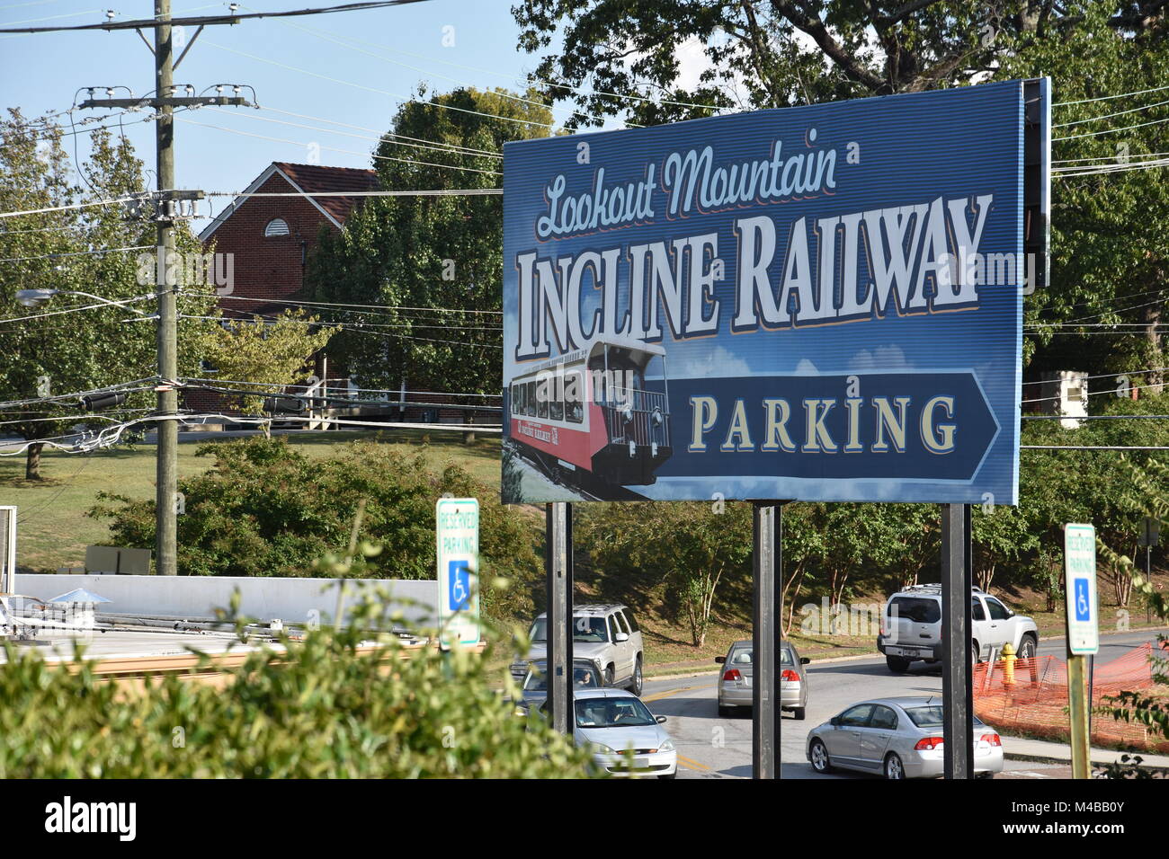 The Lookout Mountain Incline Railway in Chattanooga, Tennessee Stock ...