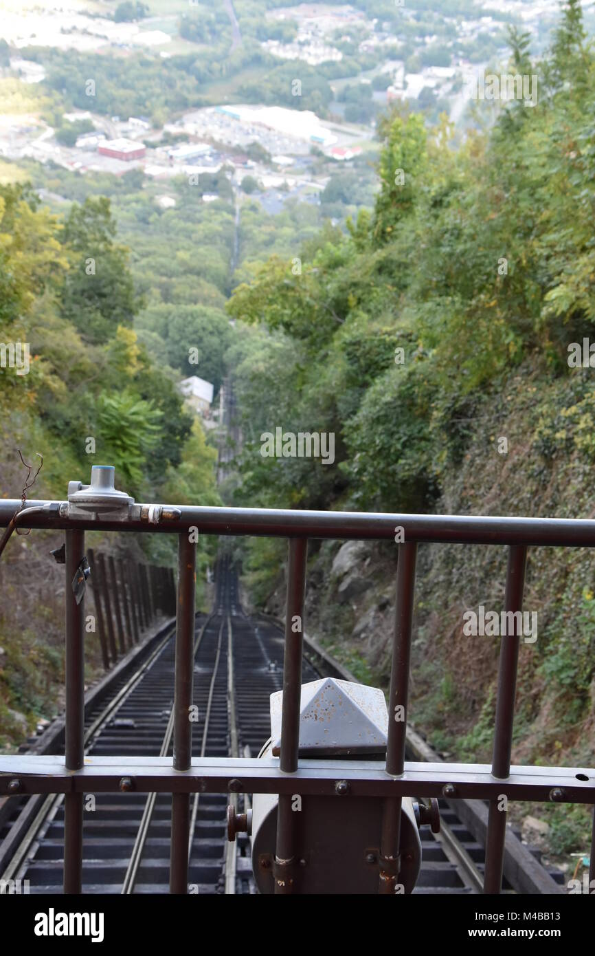 The Lookout Mountain Incline Railway in Chattanooga, Tennessee Stock ...