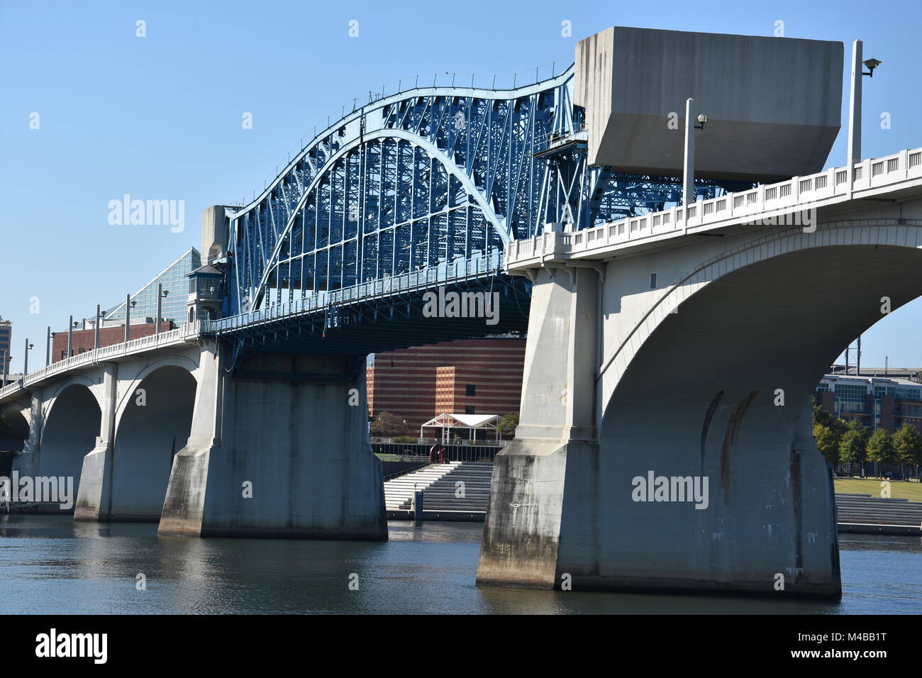 John Ross Bridge on Market Street in Chattanooga, Tennessee Stock Photo ...