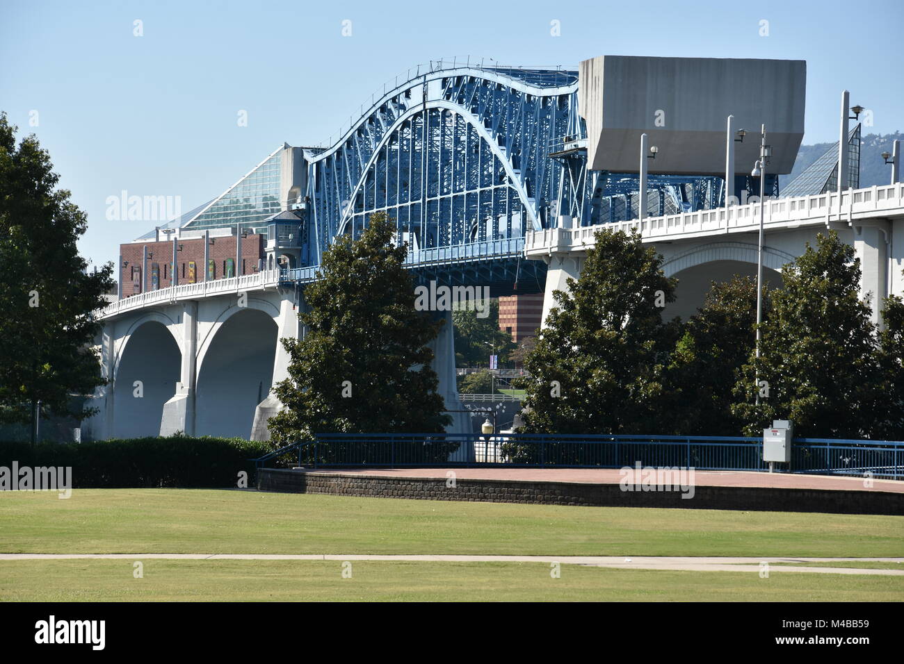John Ross Bridge on Market Street in Chattanooga, Tennessee Stock Photo ...