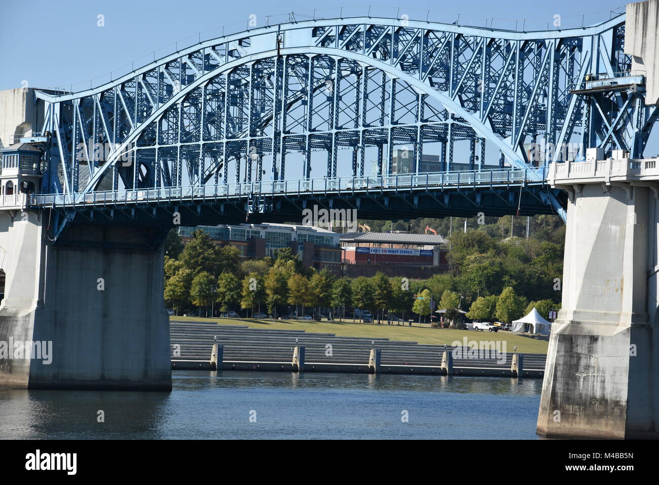 John Ross Bridge on Market Street in Chattanooga, Tennessee Stock Photo ...