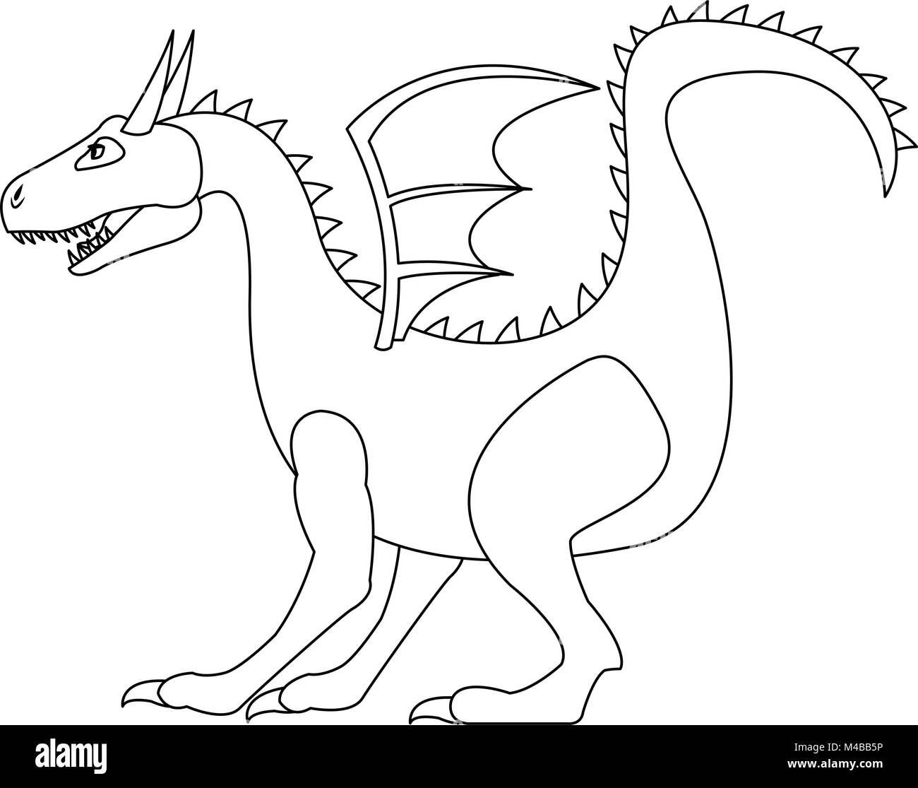Illustration friendly monster Black and White Stock Photos & Images - Alamy