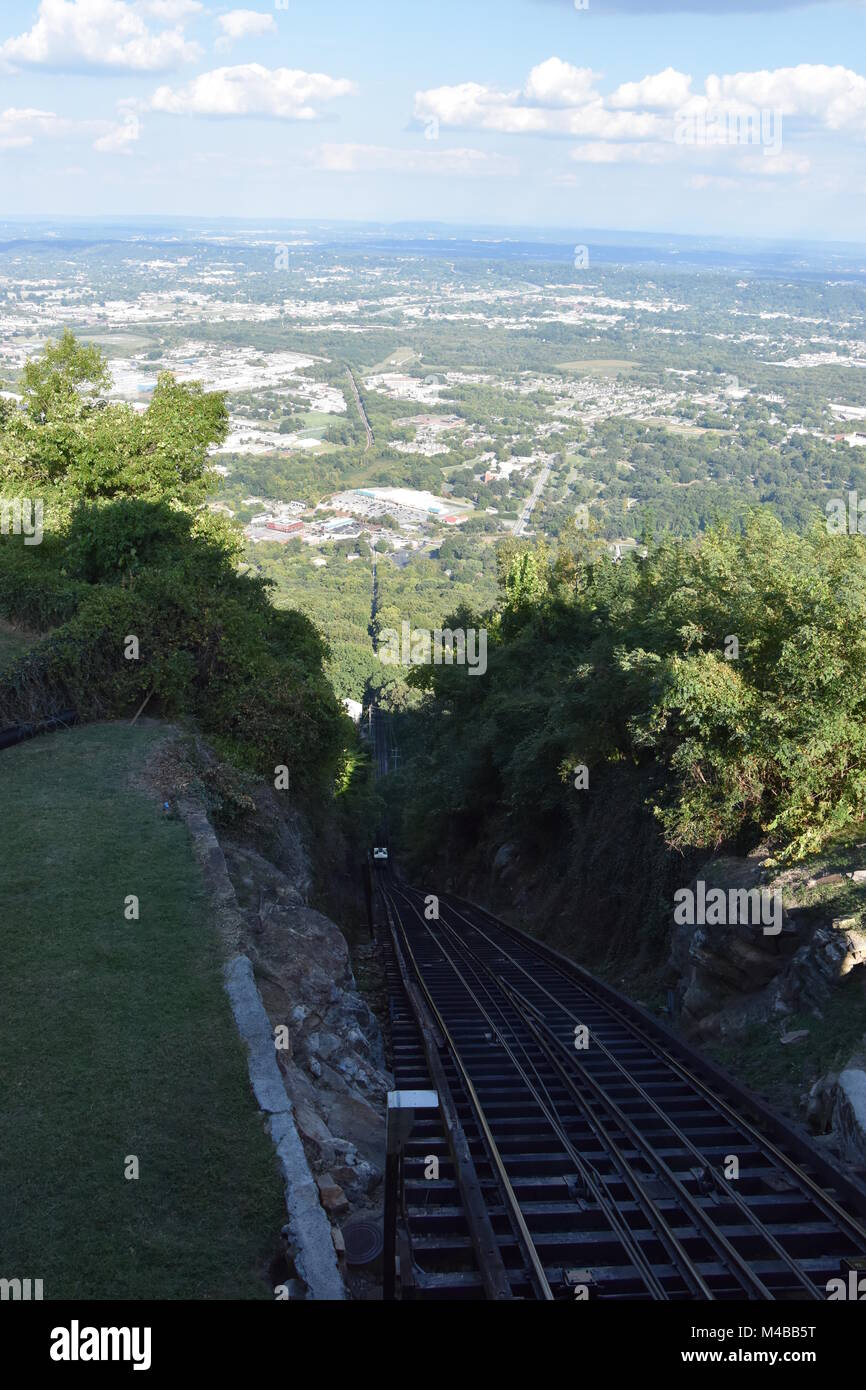 The Lookout Mountain Incline Railway in Chattanooga, Tennessee Stock ...