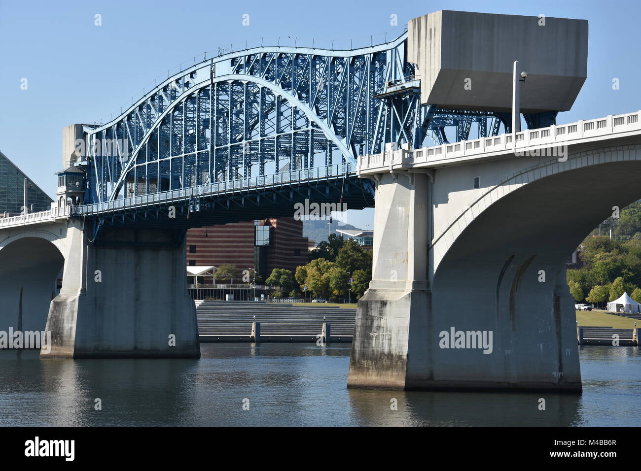 John Ross Bridge on Market Street in Chattanooga, Tennessee Stock Photo ...