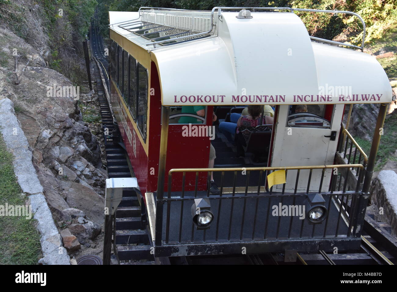 The Lookout Mountain Incline Railway in Chattanooga, Tennessee Stock ...