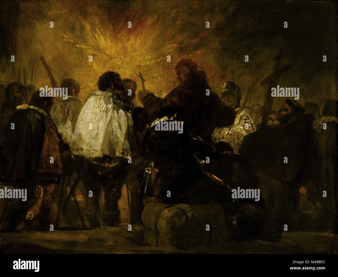 Francisco Goya - Night Scene from the Inquisition Stock Photo - Alamy