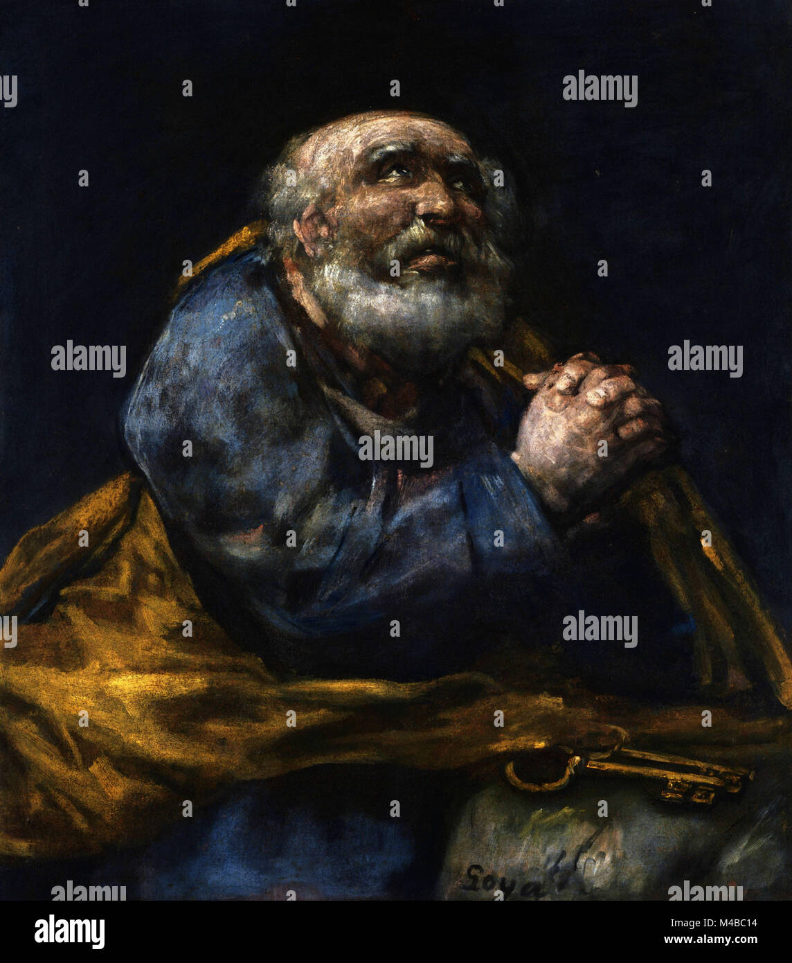 Francisco de Goya - The Repentant Saint Peter Stock Photo - Alamy