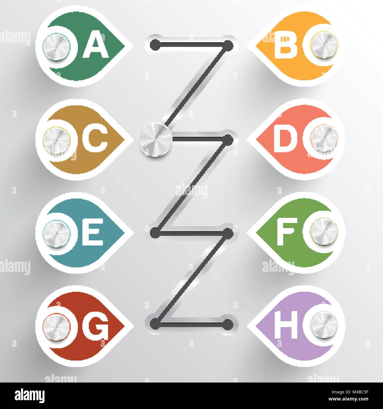 Abstract numbered infographic paper illustration Stock Vector Image ... Abstract numbered infographic paper illustration Stock Vector Image ...