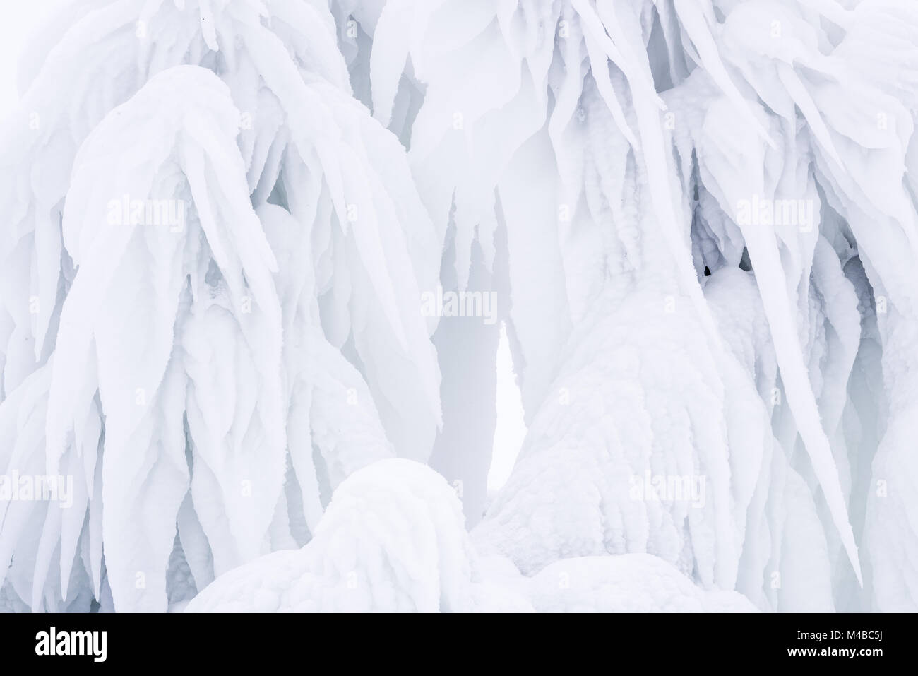 Icicles, Lake Tornetraesk, Lapland, Sweden Stock Photo - Alamy