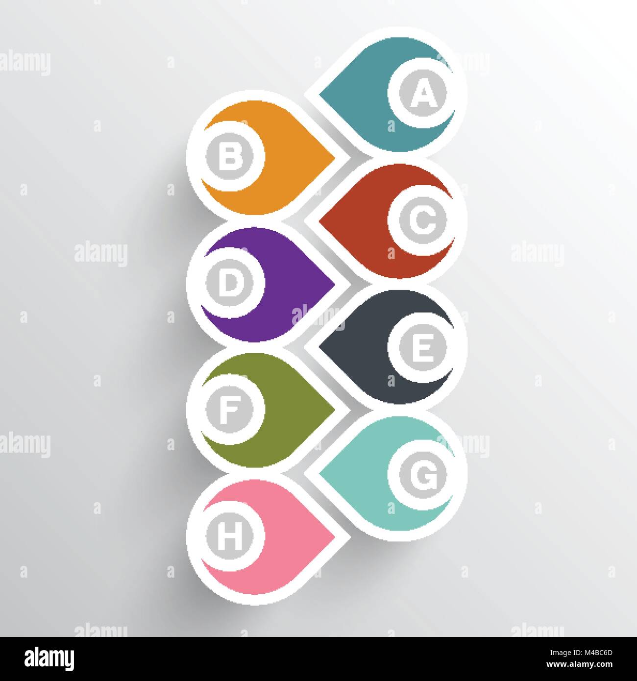 Abstract numbered infographic paper illustration Stock Vector Image ... Abstract numbered infographic paper illustration Stock Vector Image ...