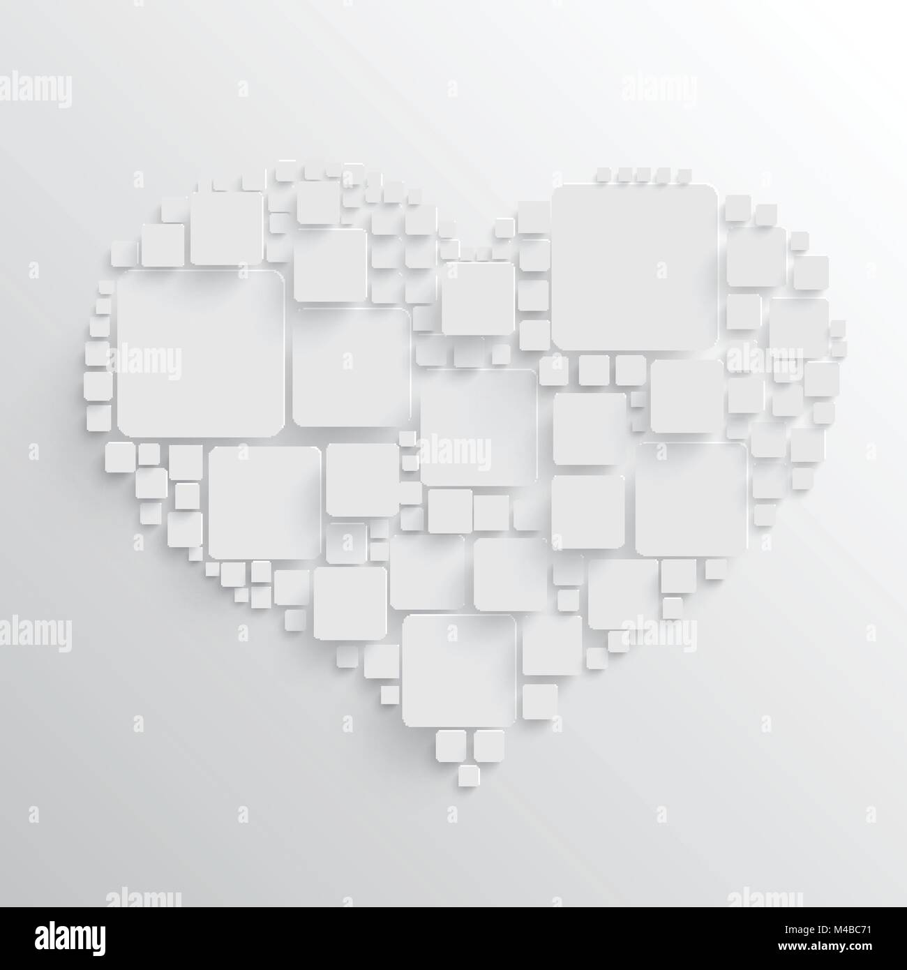 Heart with squares Stock Vector Image & Art - Alamy