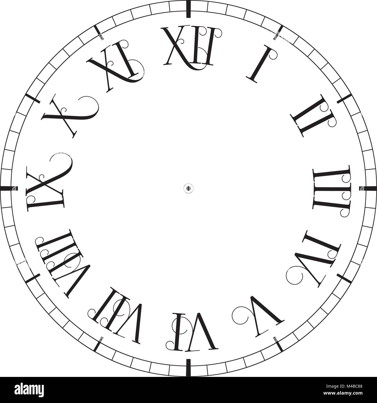 Vector vintage clock Stock Vector Image & Art - Alamy