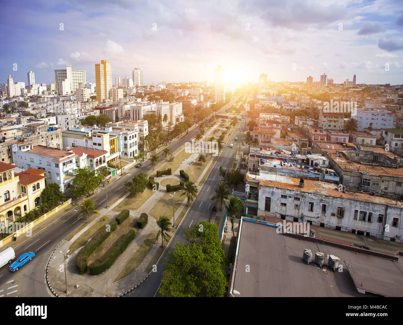 Cuba. Old Havana. Top view. Prospectus of presidents Stock Photo - Alamy