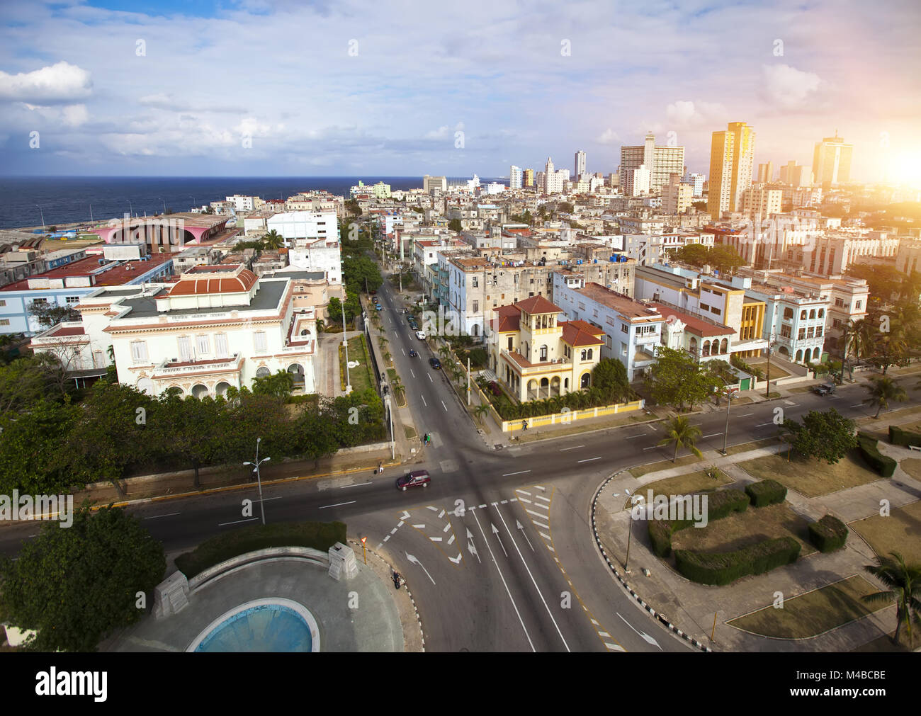 Cuba. Old Havana. Top view. Prospectus of presidents Stock Photo - Alamy