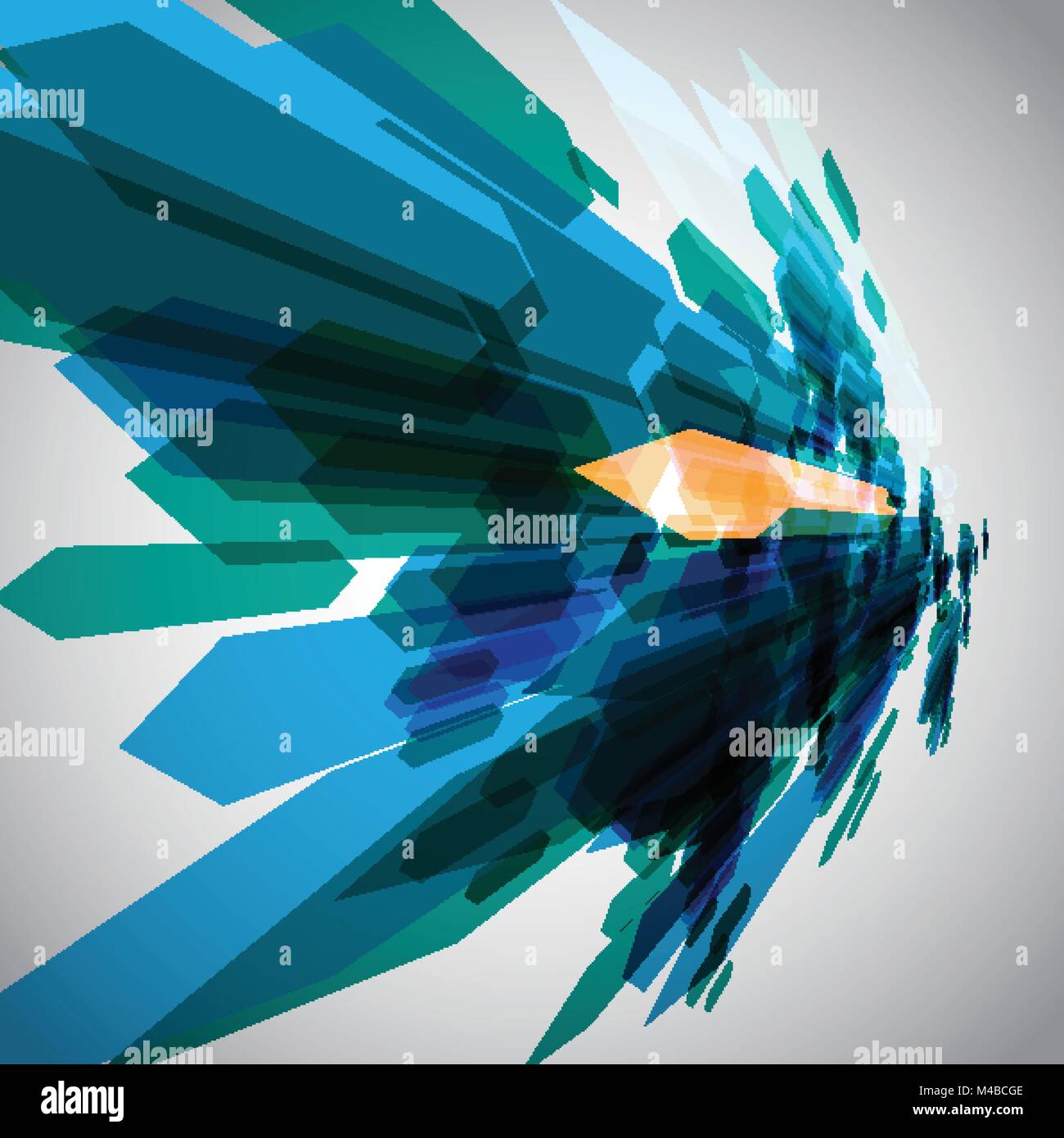 Blue arrows in motion vector Stock Vector Image & Art - Alamy